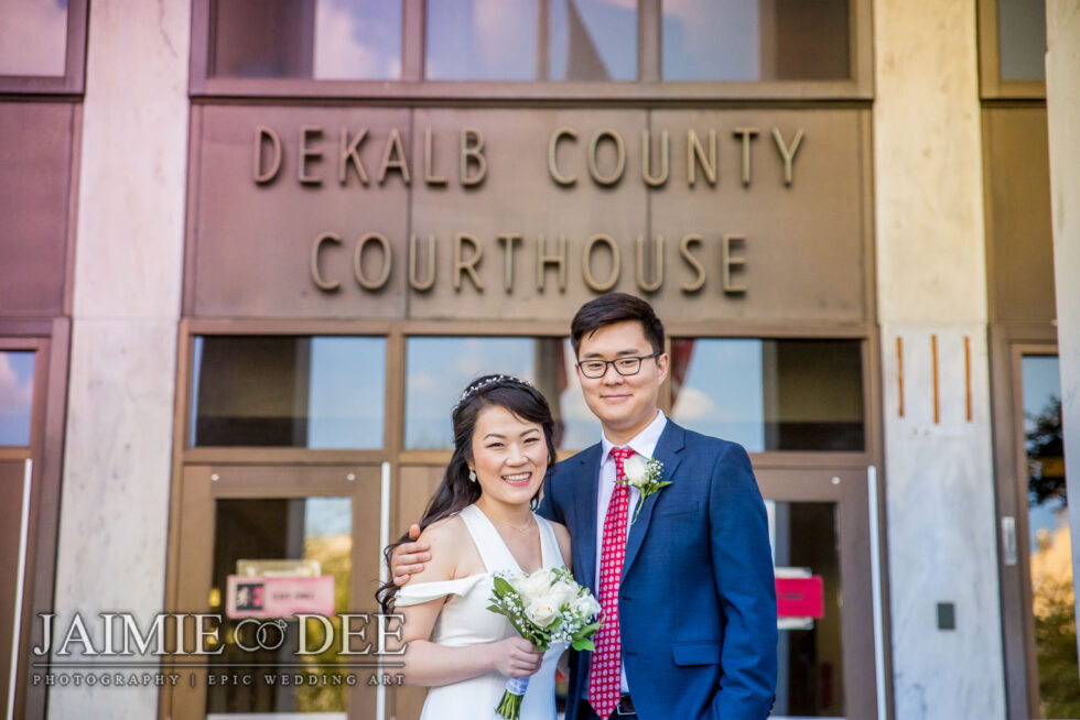 A Beautiful Intimate Wedding at the Dekalb County Courthouse